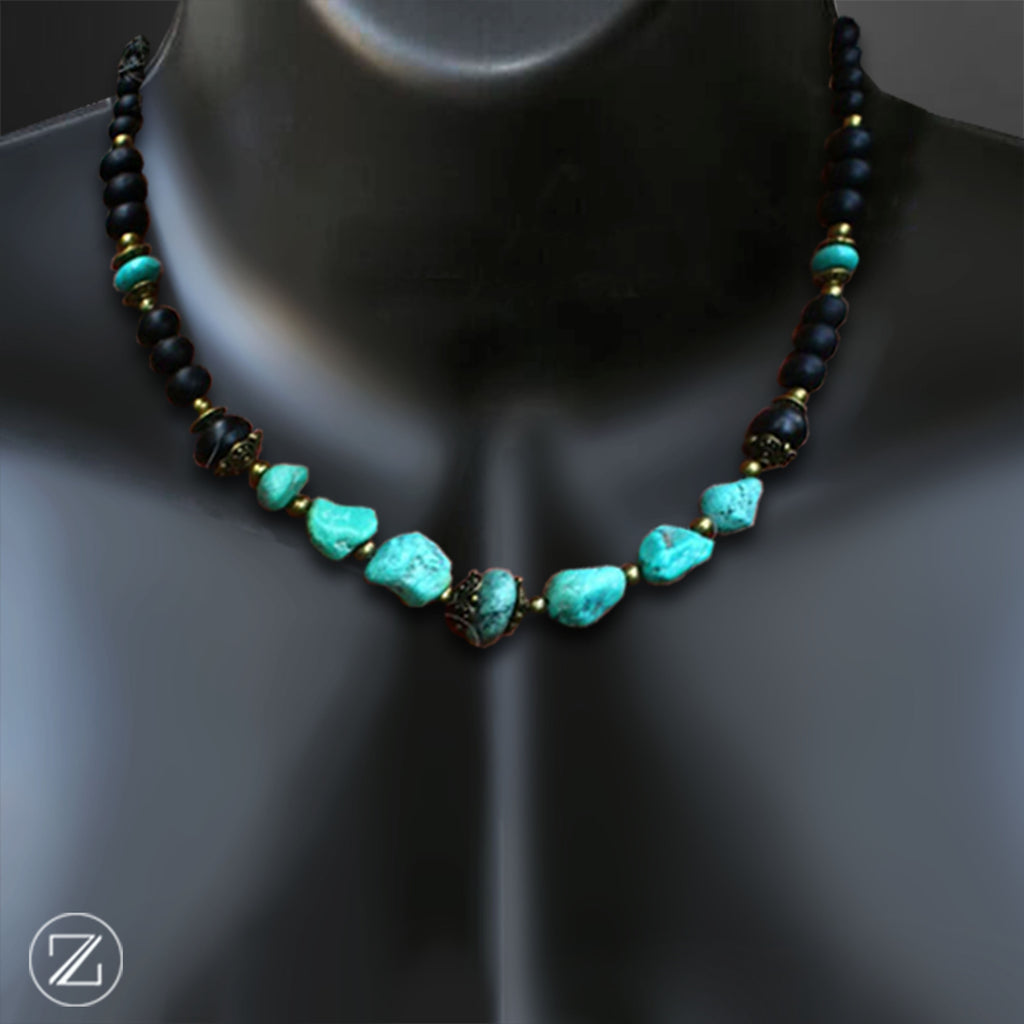 COLLIER ZURI-TURQO AFRICA – Zahros
